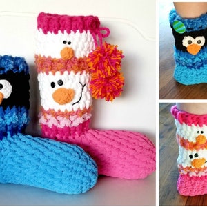 Snowman Boots Crochet Pattern - Etsy