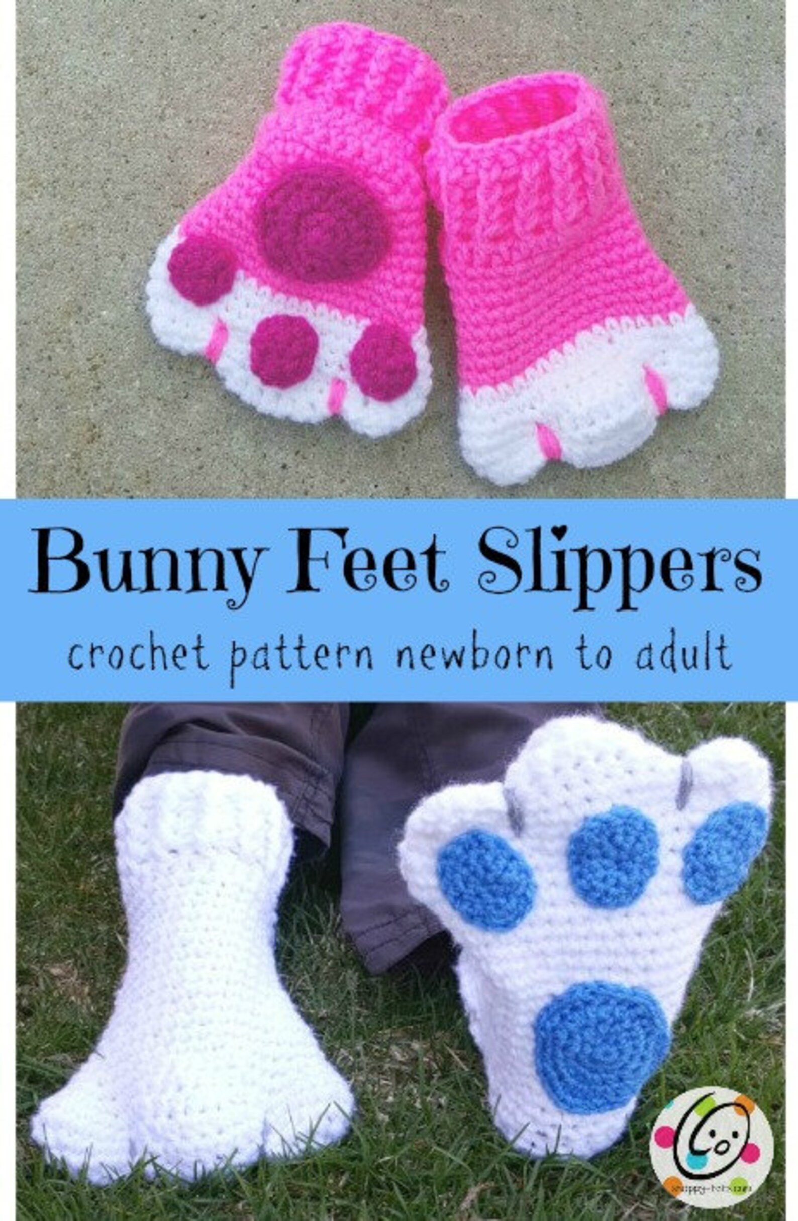 Bunny Feet Slippers Crochet Pattern - Etsy