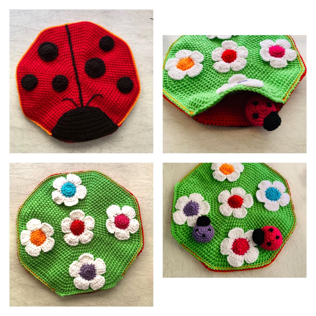 Ladybug Bag and Pillow Crochet Pattern - Etsy