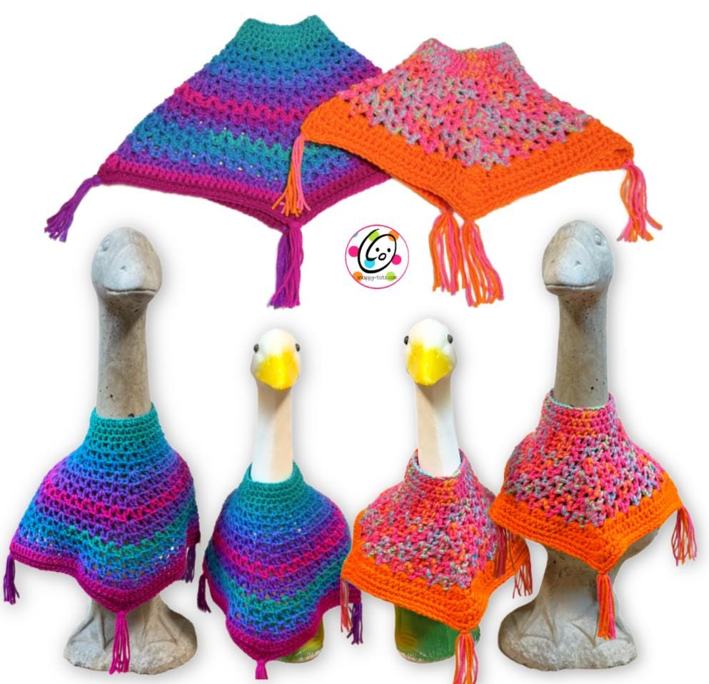 Goose Ponchos 3 Sizes Crochet Pattern Pack - Etsy