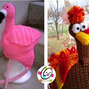 Long Neck Bird Hats Crochet Pattern - Etsy