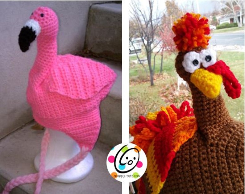 Long Neck Bird Hats Crochet Pattern - Etsy