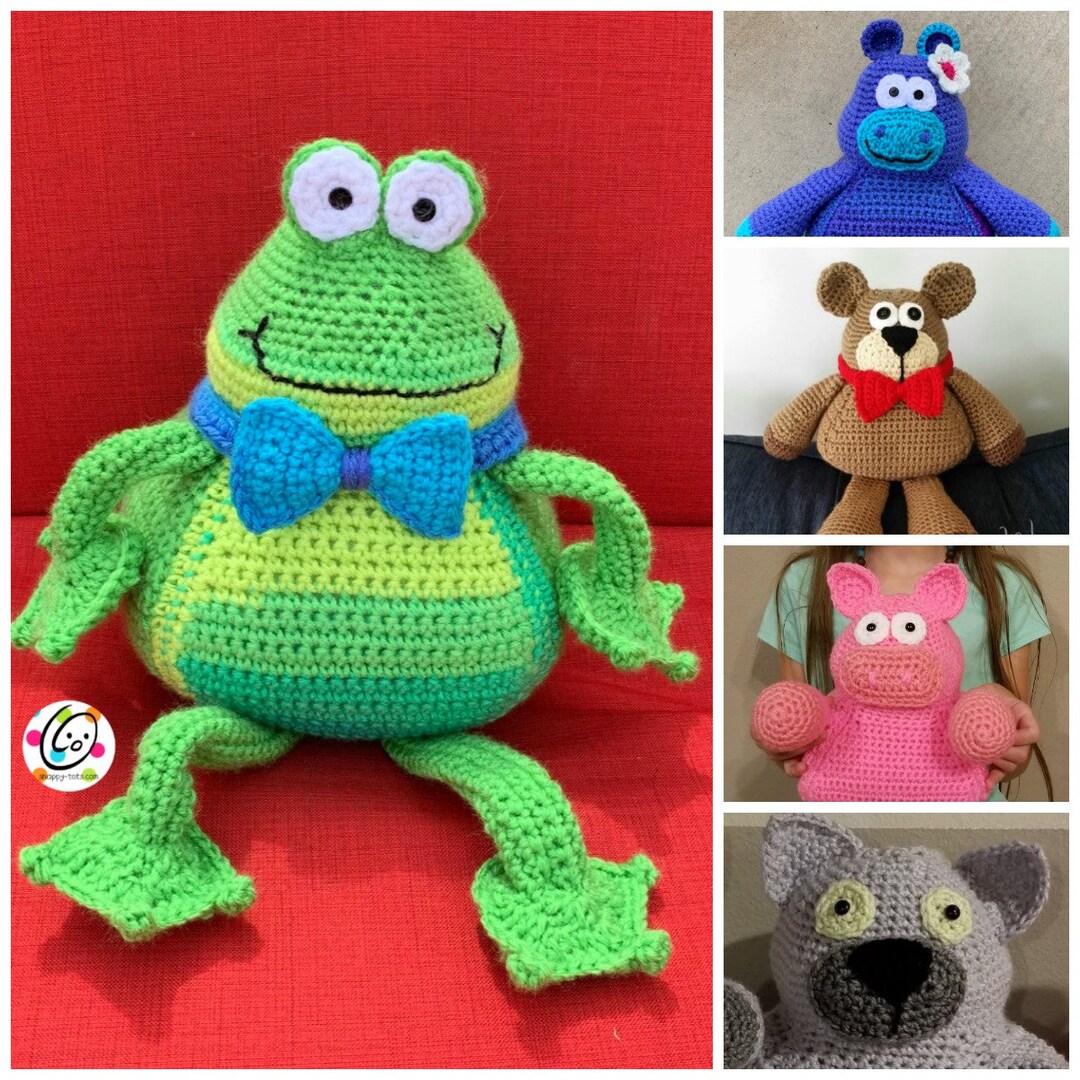 Chubby Stuffies Crochet Pattern Pack - Etsy