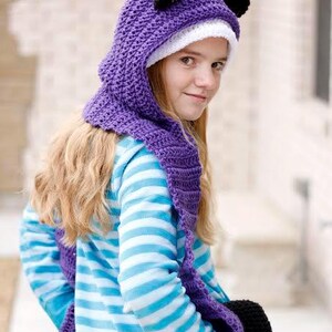 Hooded Bear Scarf Crochet PATTERN - Etsy