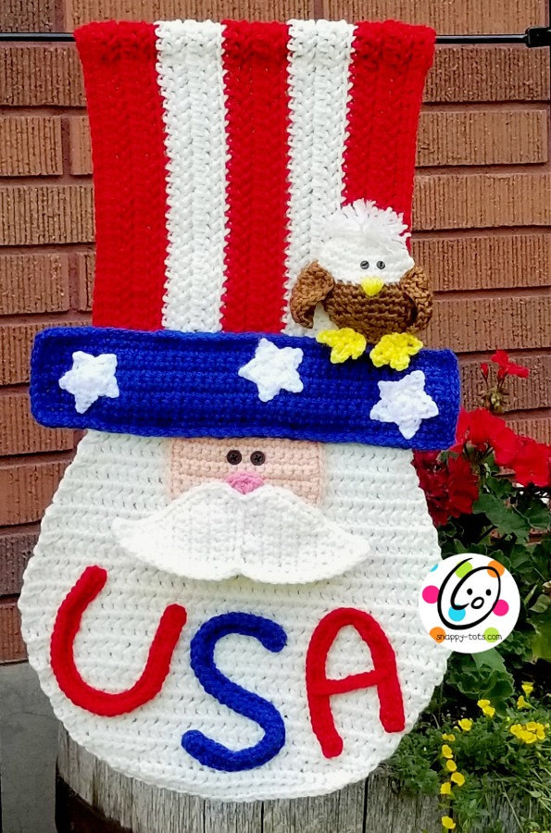 Snappy Sam Flag Crochet Pattern - Etsy