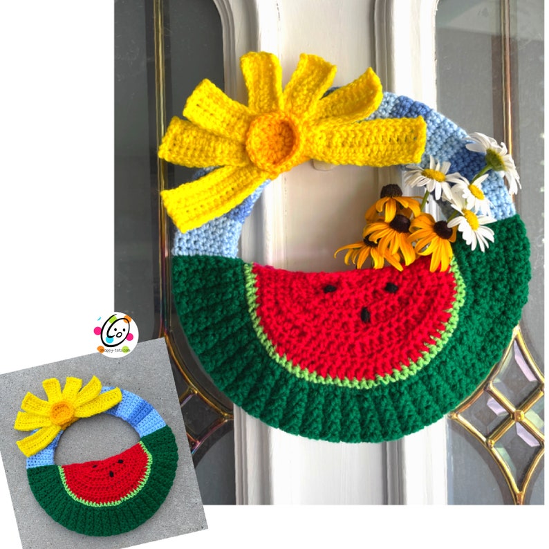Summer Sunshine Wreath Crochet Pattern - Etsy