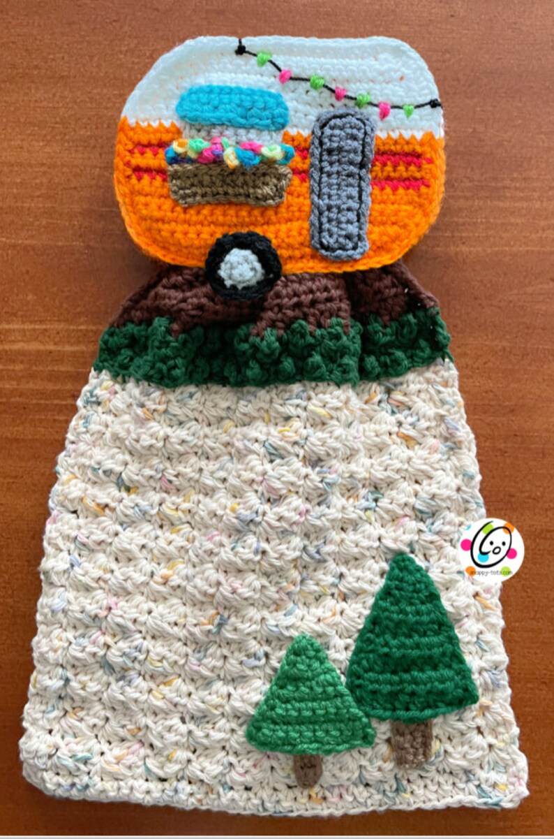 Happy Camper Towel Set Crochet Pattern - Etsy