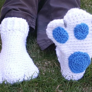 Bunny Feet Slippers Crochet Pattern - Etsy