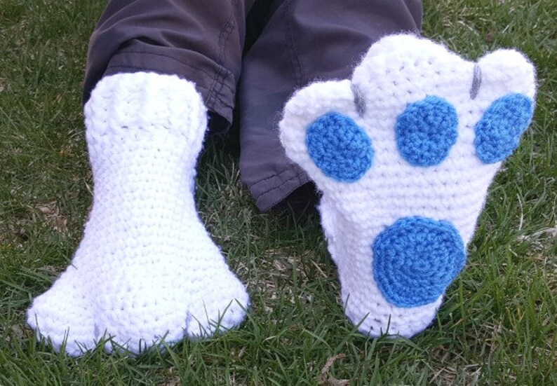 Bunny Feet Slippers Crochet Pattern - Etsy