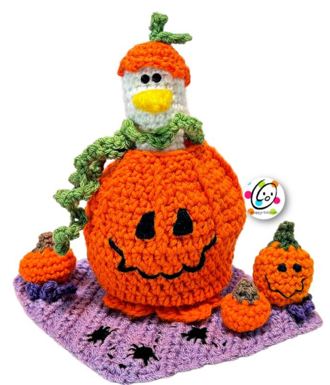 Mini Pumpkin Patch Crochet Pattern. Goose Not Included. - Etsy