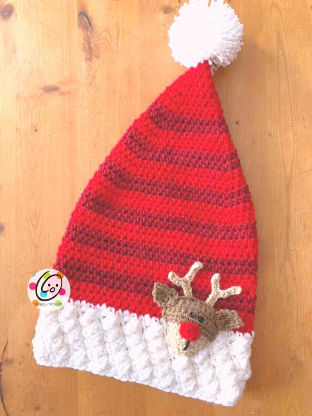 Santa's Stocking Cap Crochet Pattern - Etsy