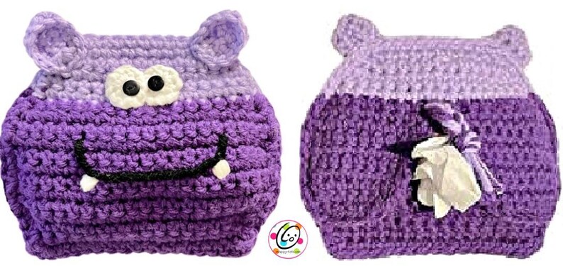 What a Bummer Hippo Tissue Holder With Gift Tags Crochet Pattern - Etsy
