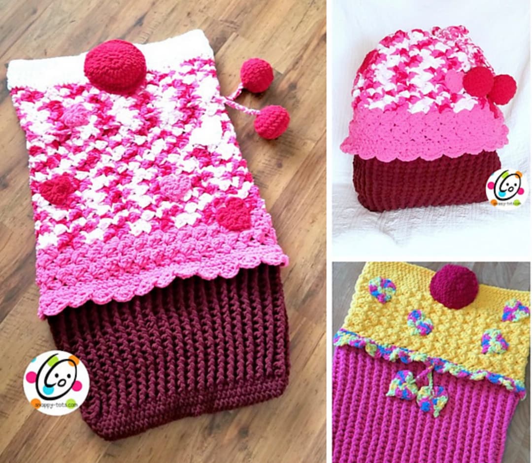 Cupcake Snuggie Sack Crochet Pattern - Etsy
