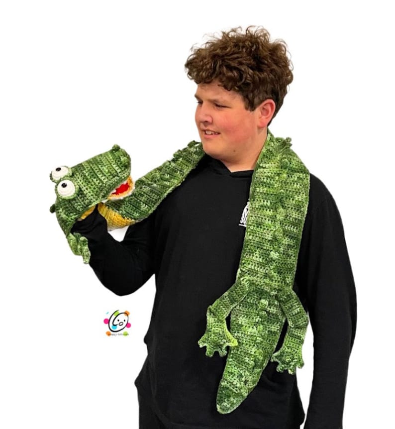 Alligator Scarf Crochet Pattern | Etsy