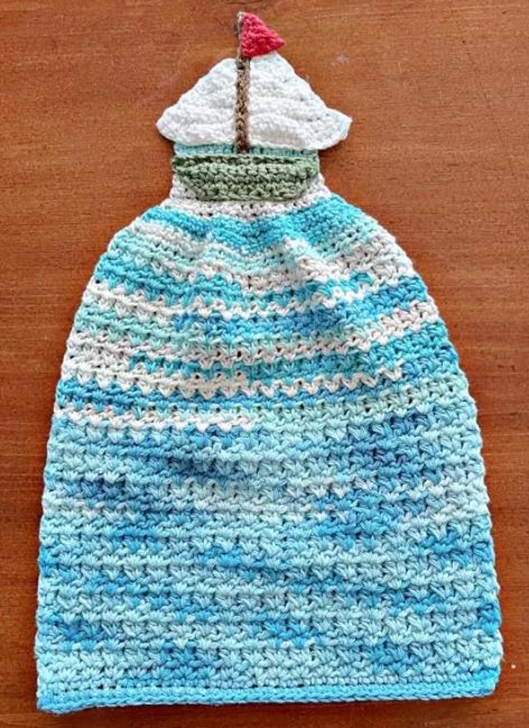 Sailboat Hanging Towel Crochet Pattern - Etsy
