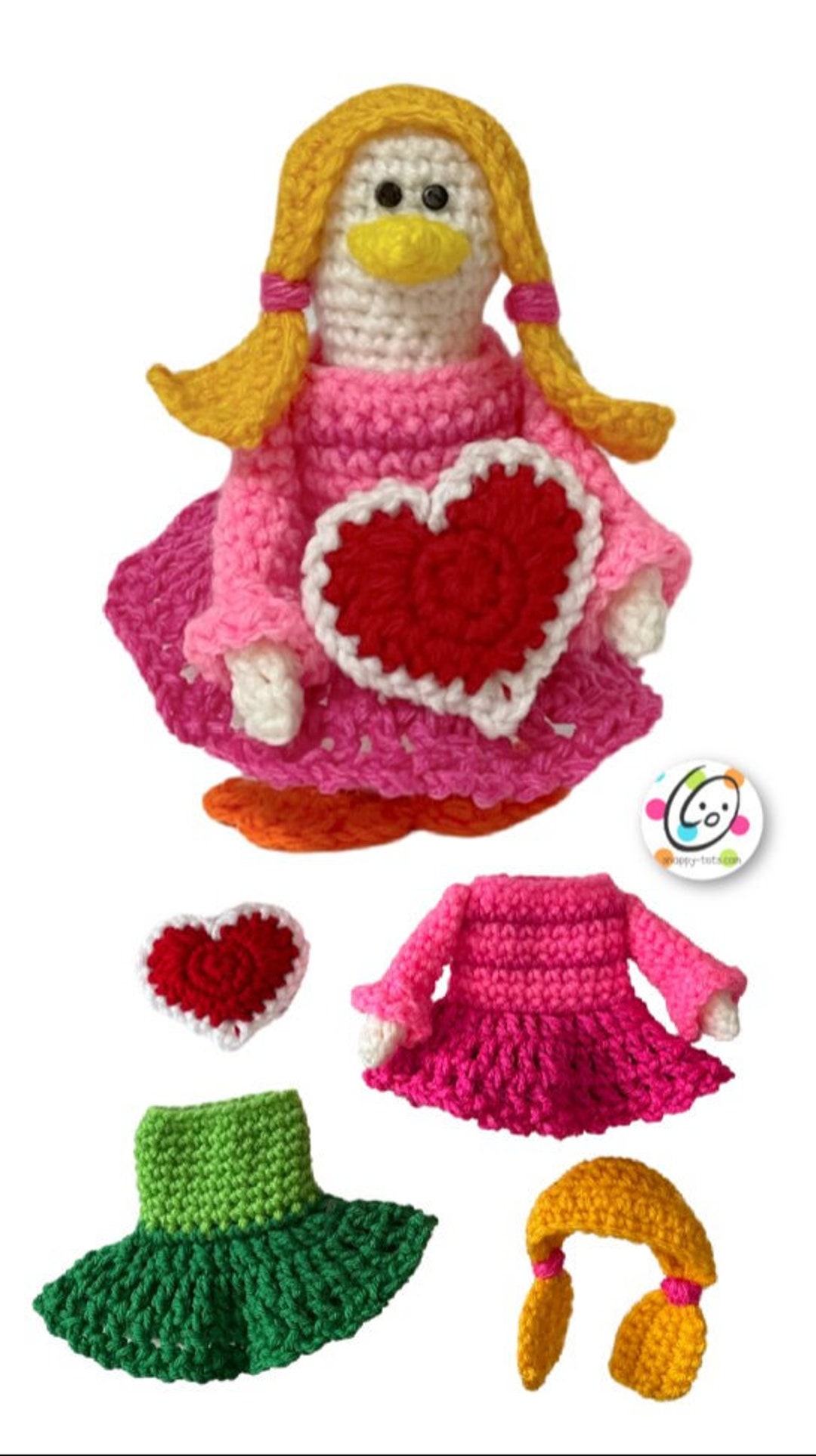 Mini Goose Sweet Dress up Set Crochet Pattern. Goose Not Included. - Etsy