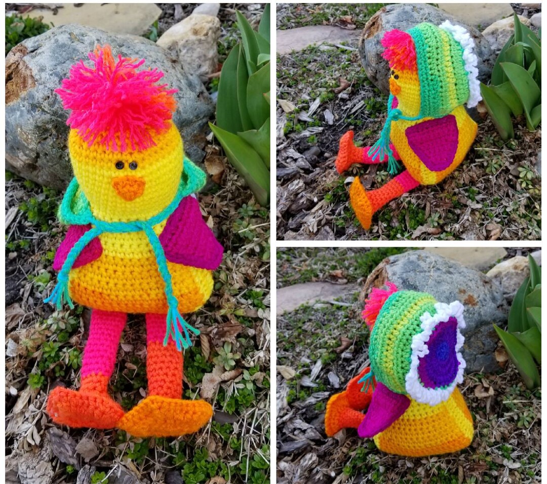 Wacky Quackers Stuffed Duck Crochet Pattern - Etsy