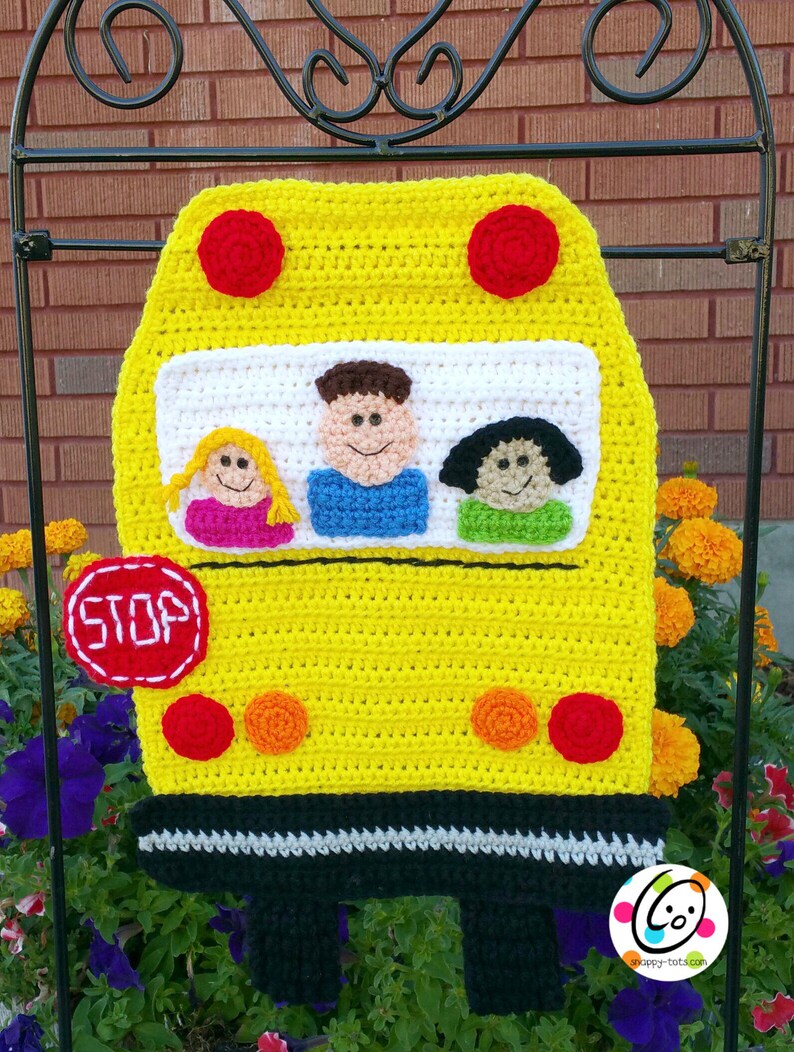 Bus Flag, Pillow, and Bag Crochet Pattern Pack - Etsy