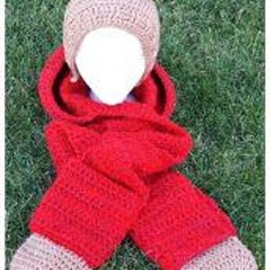Hooded Bear Scarf Crochet PATTERN - Etsy