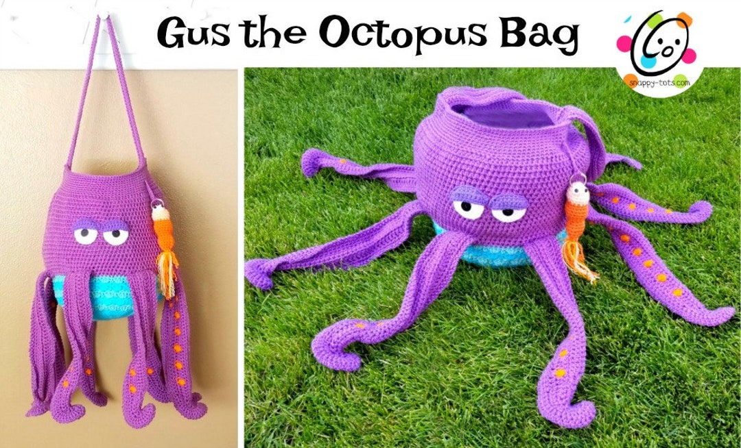 Gus the Octopus Bag Crochet Pattern - Etsy