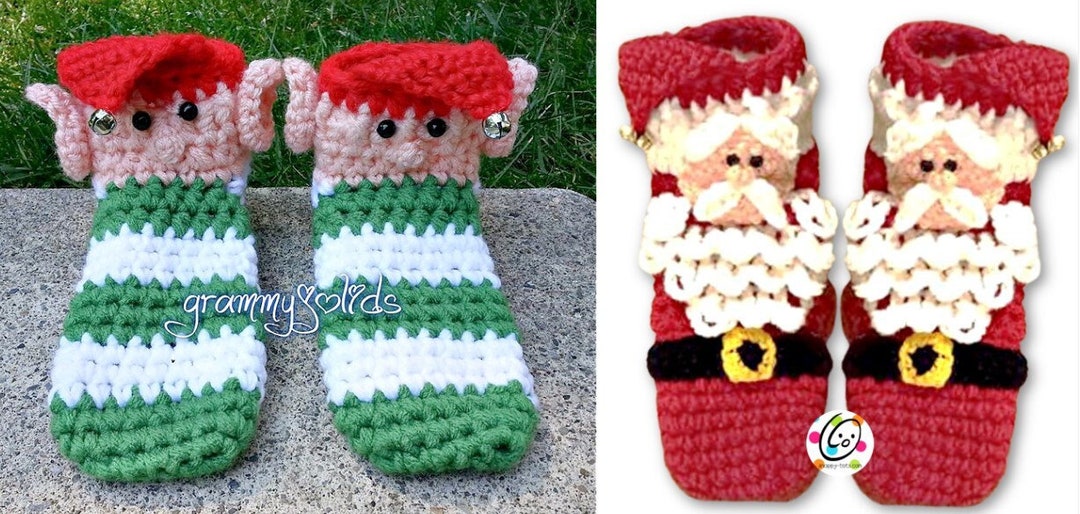 Snappy Slippers Crochet Pattern Pack - Etsy