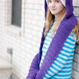 Hooded Bear Scarf Crochet PATTERN - Etsy