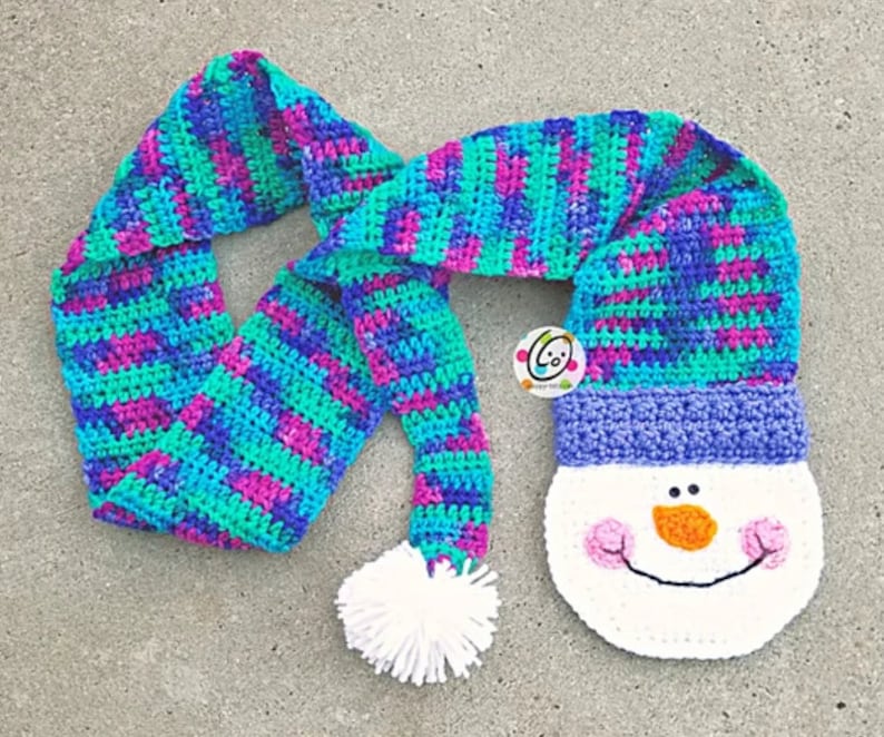 Long Tail Frosty Scarf Crochet Pattern - Etsy
