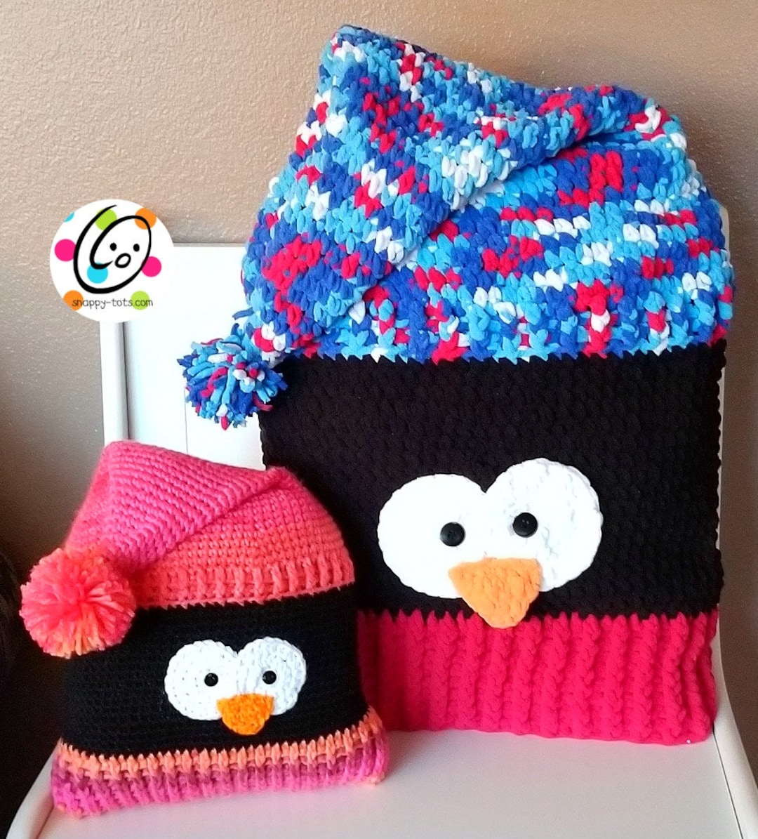 Penguin Pillow and Sham Crochet Pattern - Etsy