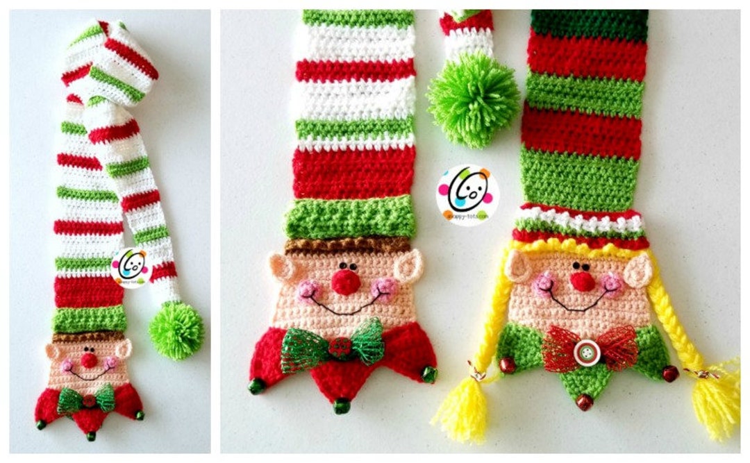 Long Tail Elf Scarf Crochet Pattern - Etsy