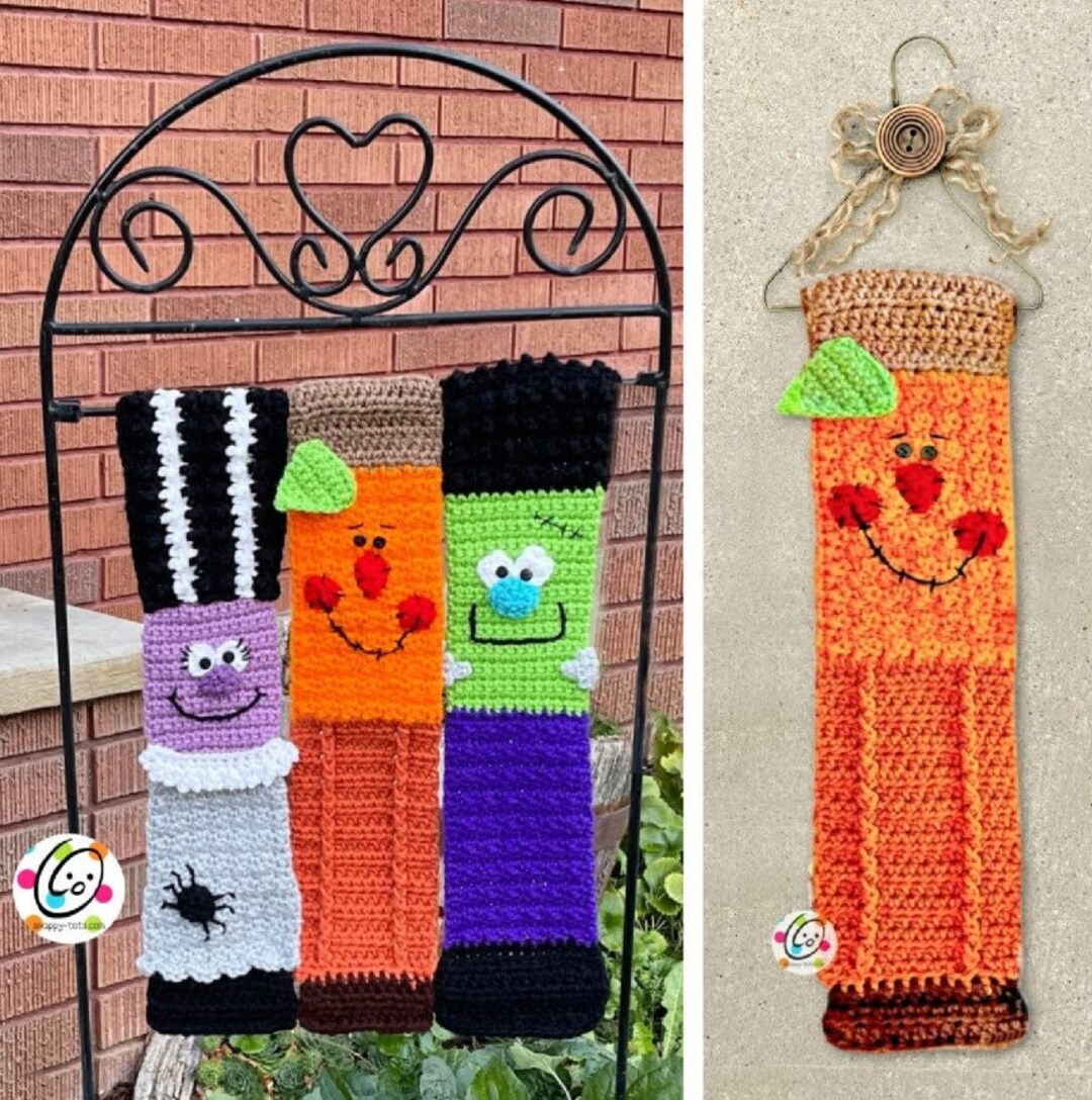 Trio Flags - Halloween Crochet Pattern - Etsy