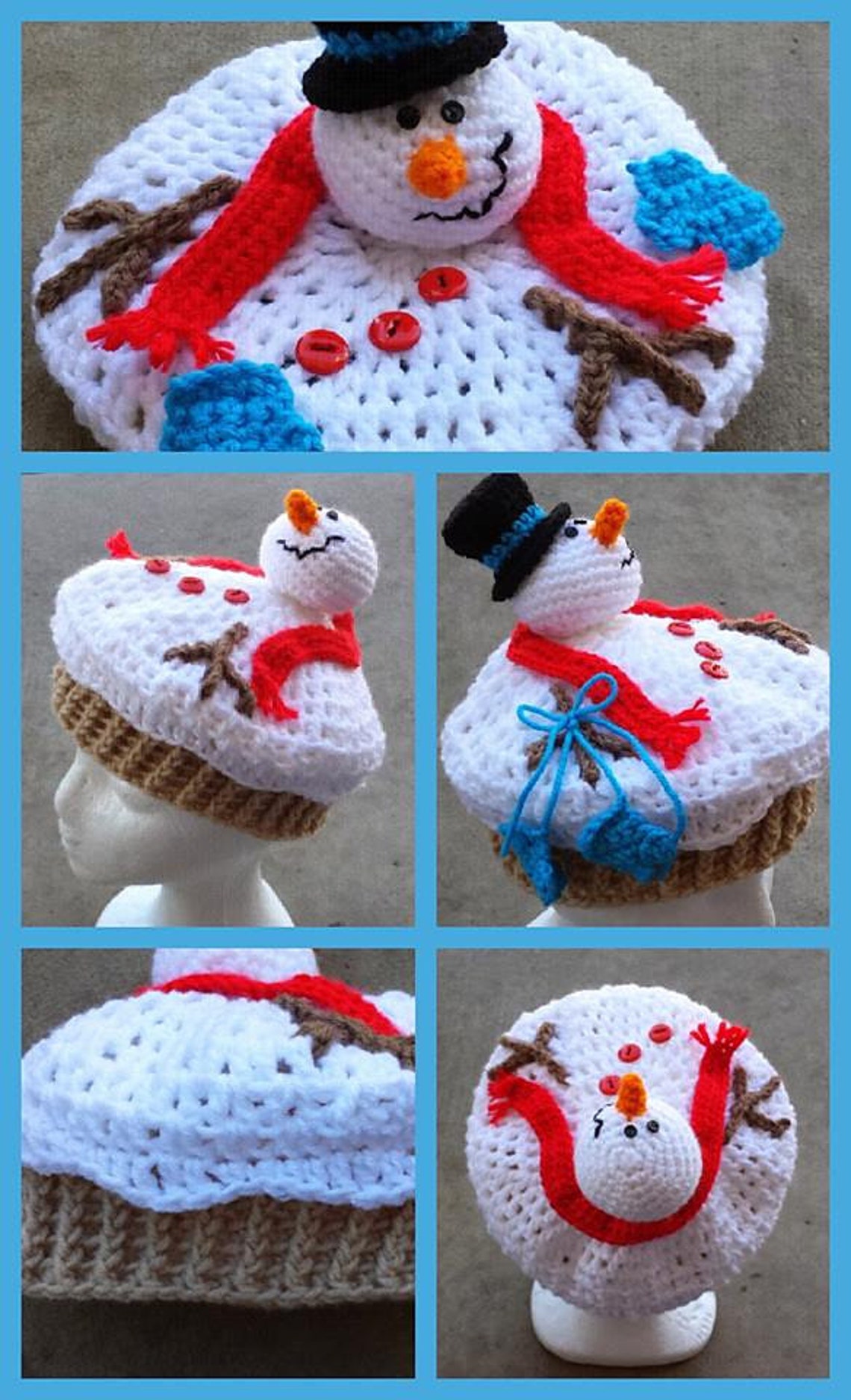 Melted Snowman Beanie - Etsy