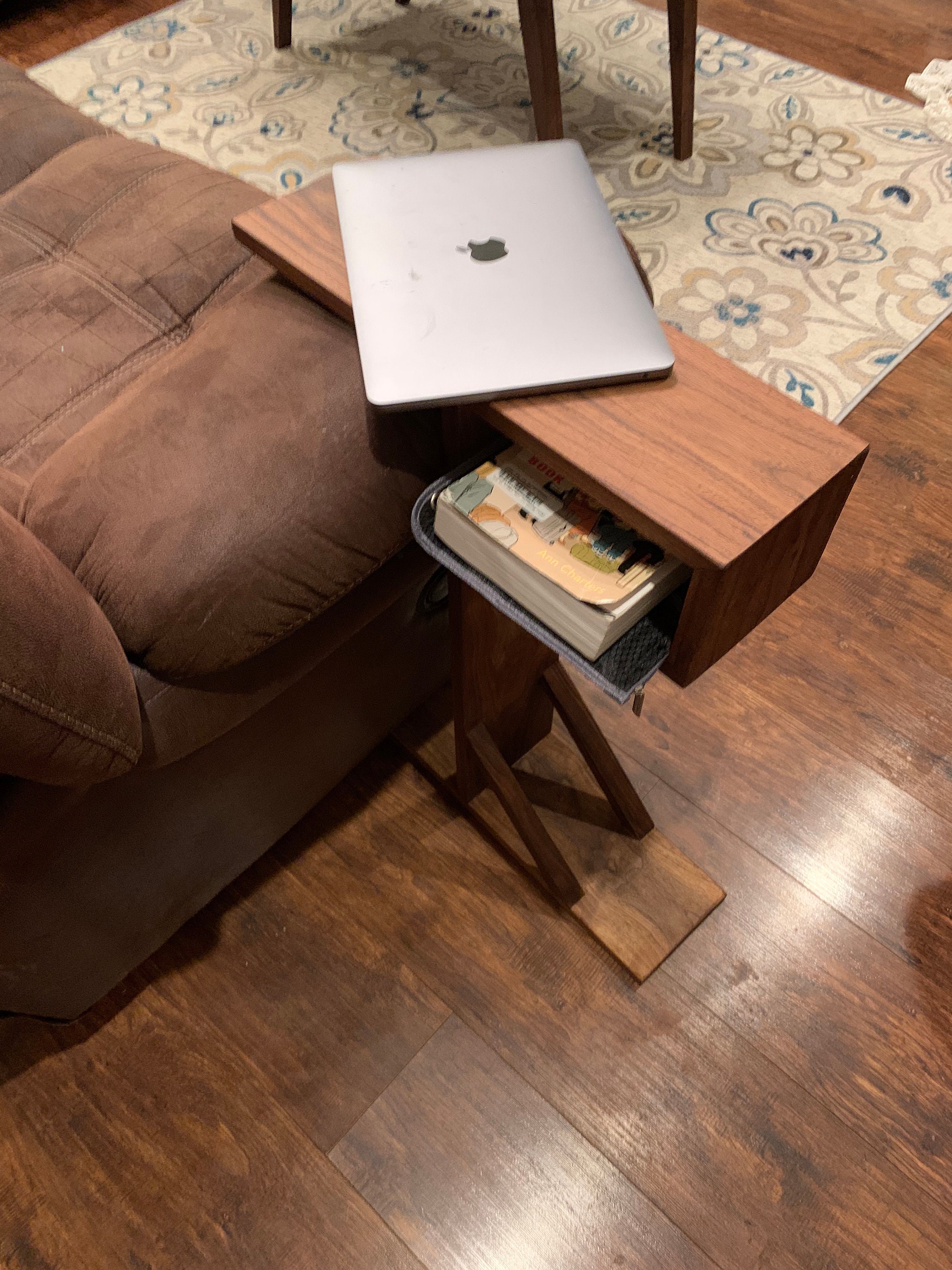 Sliding Waterfall Side Table - Etsy