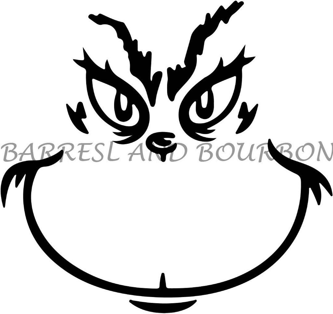 Grinch Face SVG Digital File Perfect for Christmas Crafts - Etsy