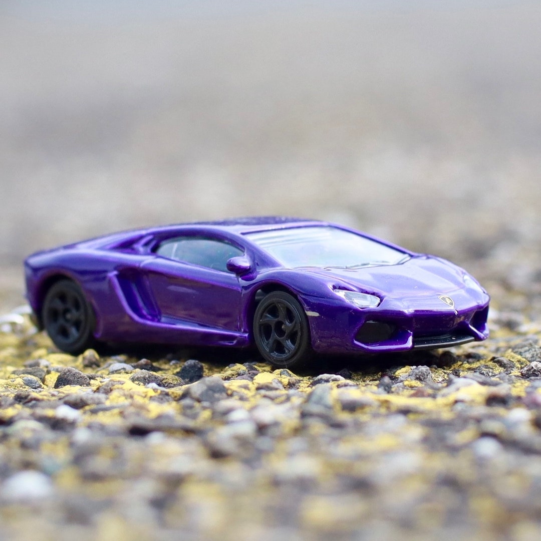 Gift for Men Keychain Lamborghini Aventador in Purple Car Lanyard High ...