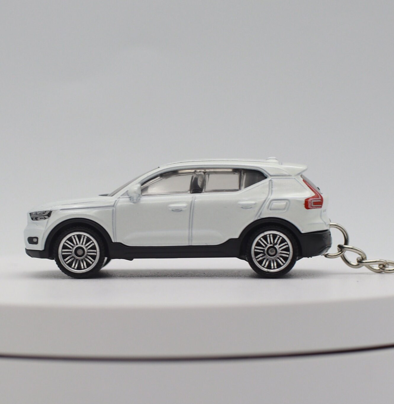 Gift for Men Personal Lanyard Volvo XC 40 White Car Key Ring as a ...
