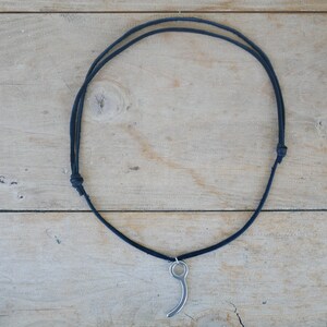 Skydiving Stainless Steel Closing Pin With Adjustable Leather Necklace ...