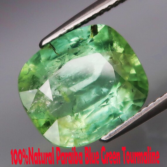6.56cts Natural Paraiba Blue Green Tourmaline Brazil Mines - Etsy