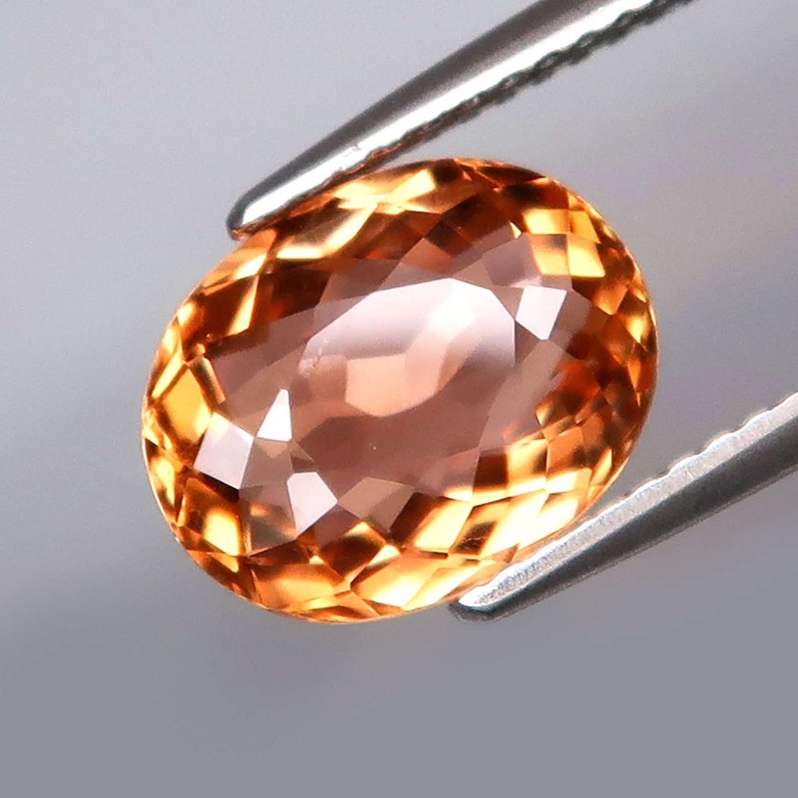 3.16Cts Natural Orange Tourmaline Imperial Yellow Oval | Etsy