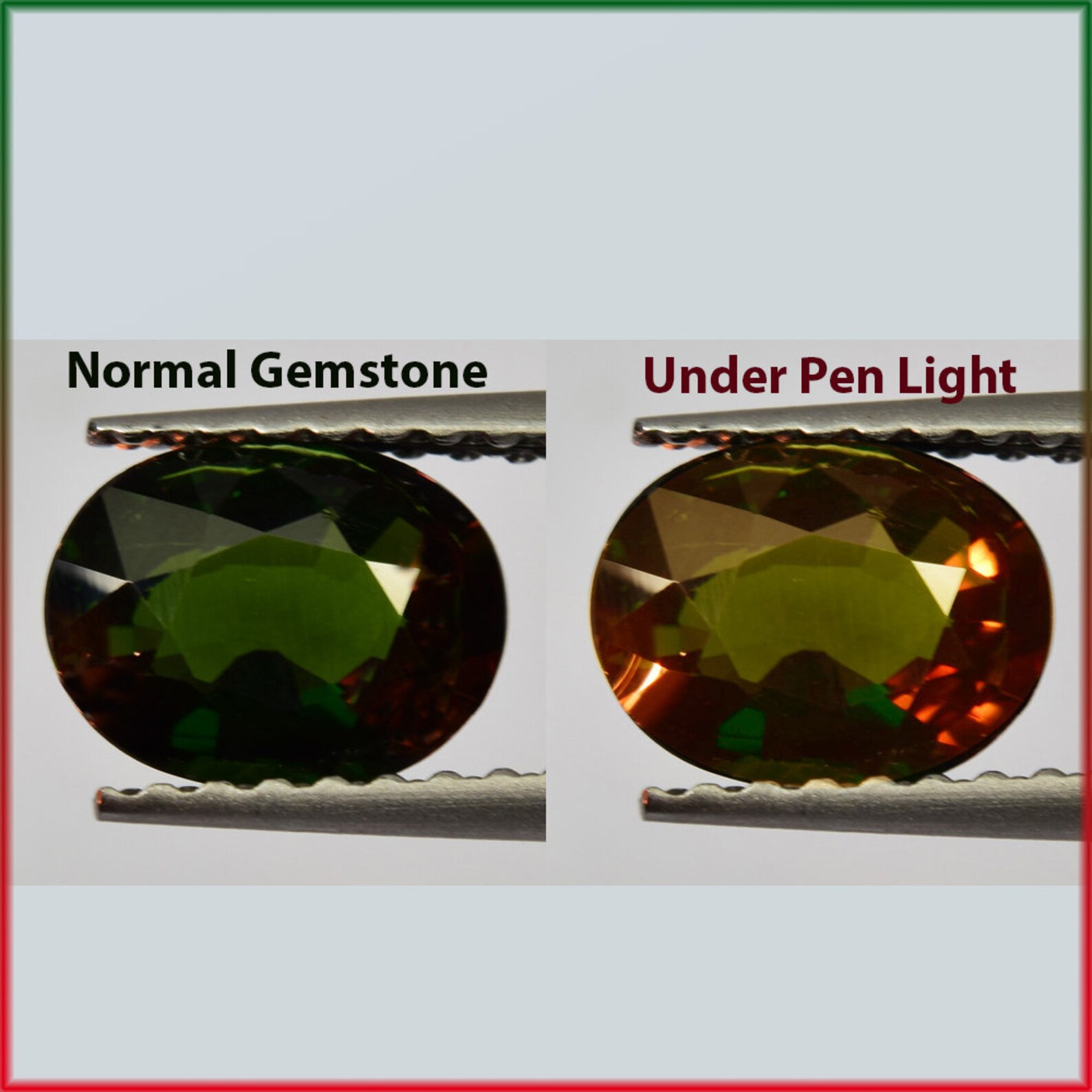 0.82ct Chrome Tourmaline Natural Color Change Chrome Green to - Etsy