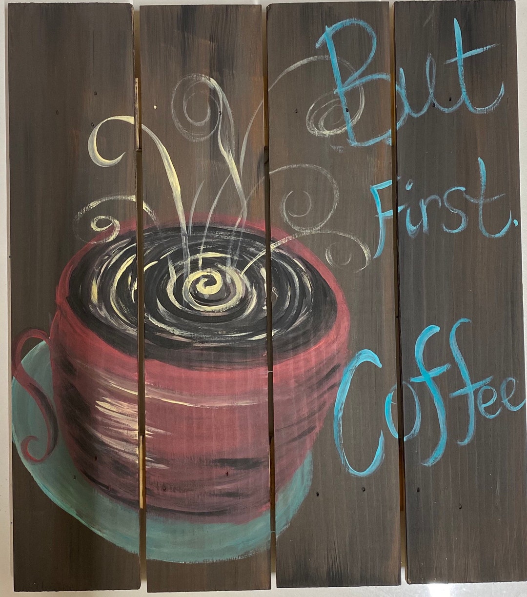 Hand Painted Coffee Sign - Etsy