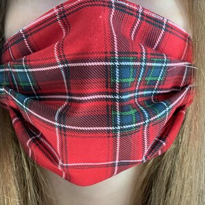 Red Holiday Mask Set - Etsy