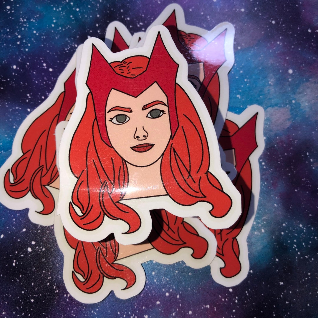 Scarlet Witch/wanda Maximoff/galaxy/ Vinyl Sticker - Etsy