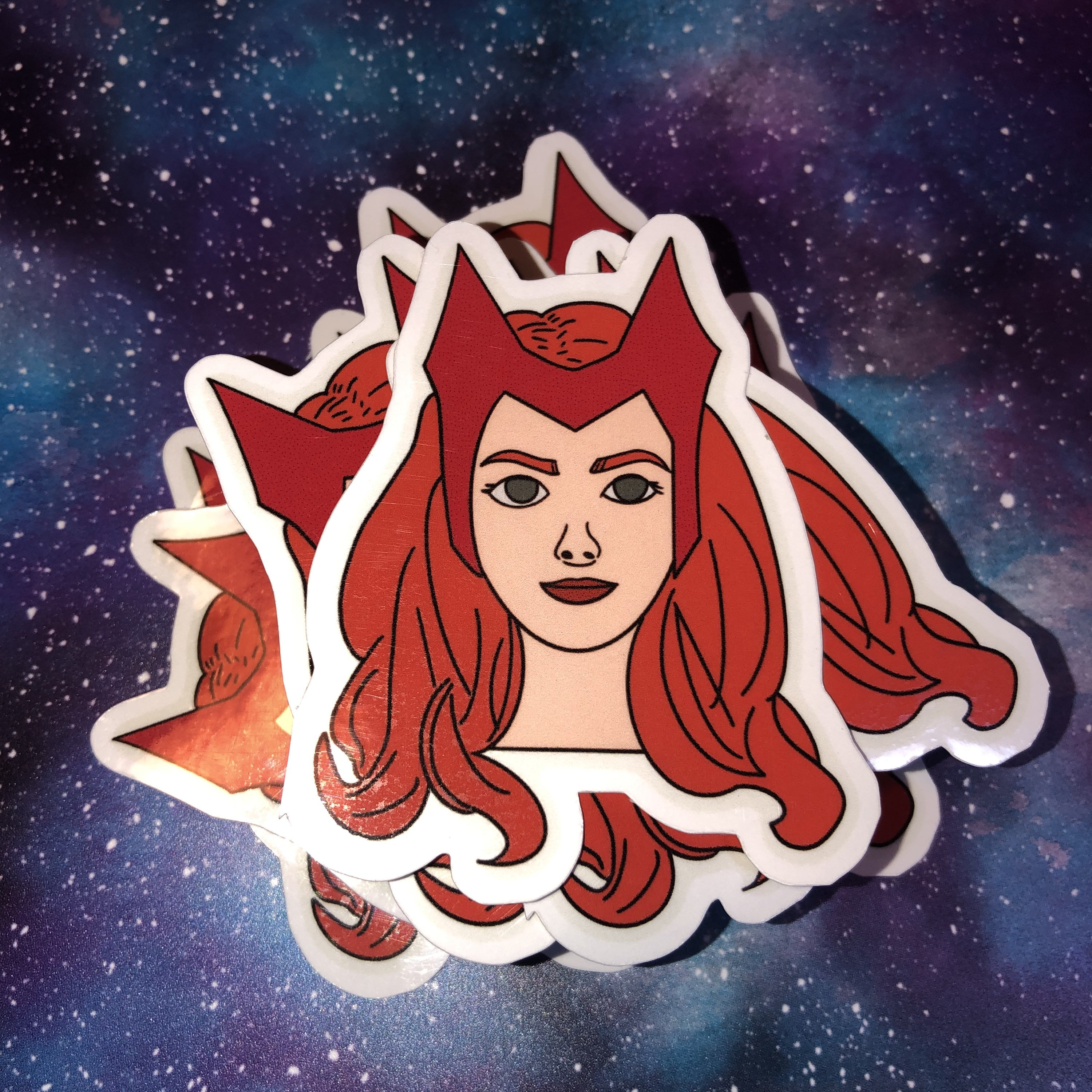Scarlet Witch/wanda Maximoff/galaxy/ Vinyl Sticker - Etsy