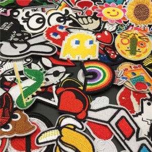 20pc Cool Cute Fun Embroidered Iron on Patches Bundle Lot - Etsy