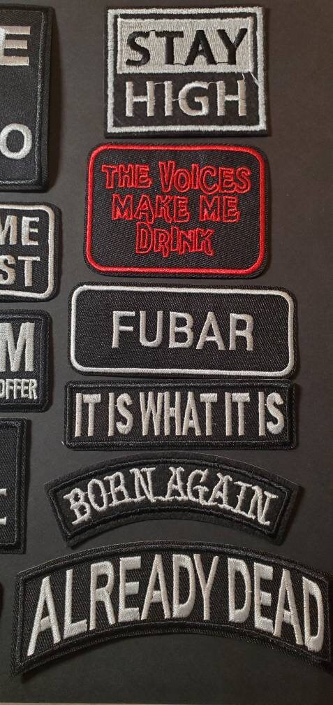 Funny Humor Quote Black Embroidered Iron on Patch Badge - Etsy