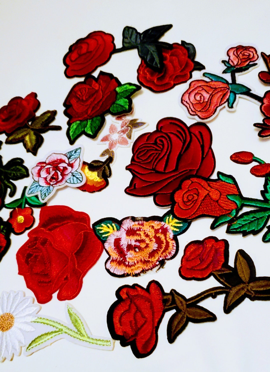 20pcs Roses Flowers Lot Embroidered Iron on Patches Bundle - Etsy