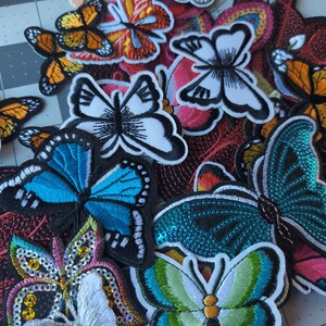 Butterflies Bundle Embroidered Iron on Patches - 20pcs - Etsy