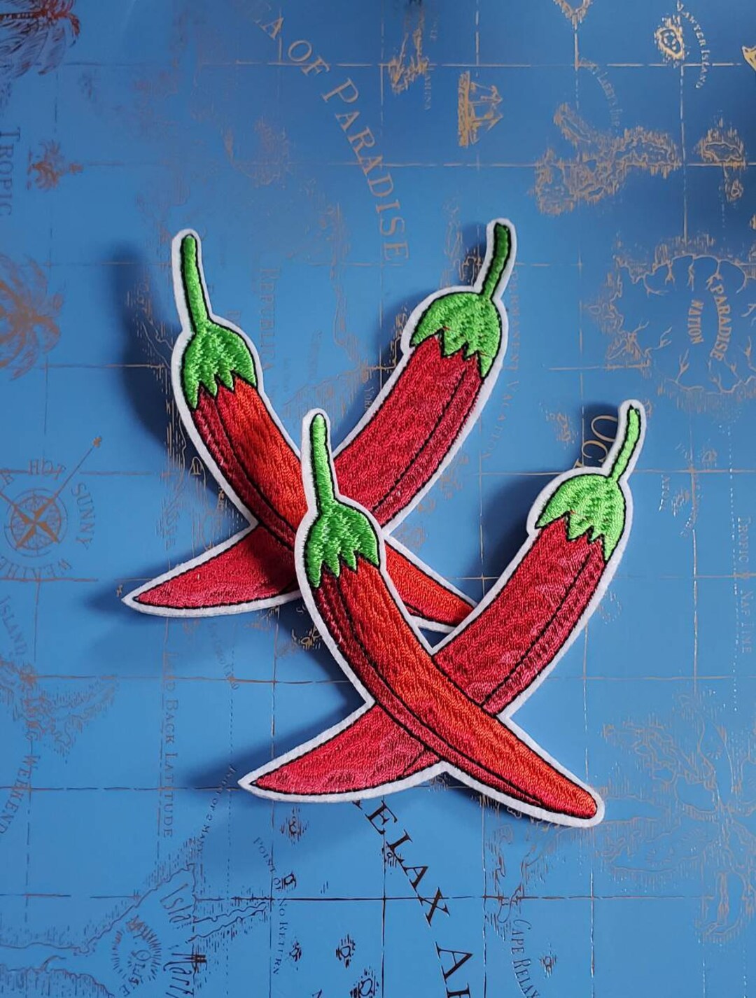 Red Chili Peppers Embroidered Iron on Patches 2pcs - Etsy