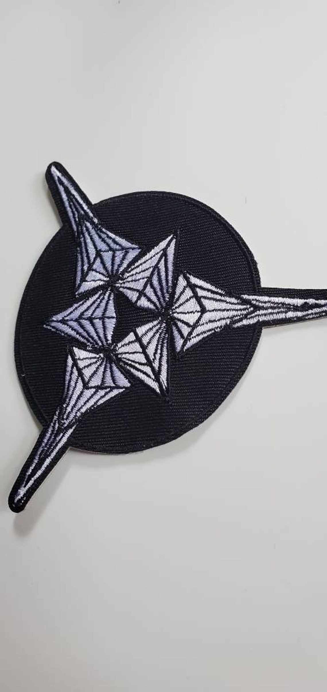 Geometric Triangle 3D Embroidered Iron on Patch - Etsy