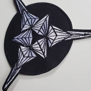 Geometric Triangle 3D Embroidered Iron on Patch - Etsy